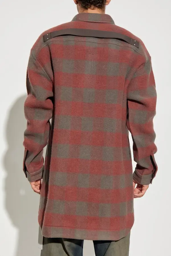 Rick Owens Oversized" Shirt - Red