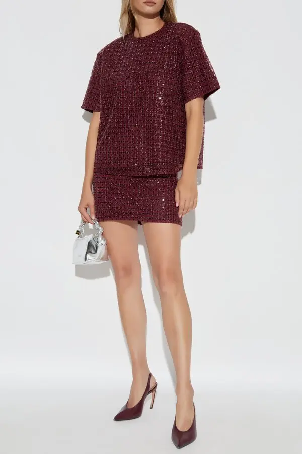 ROTATE BY BIRGER CHRISTENSEN Sequin Mini Skirt