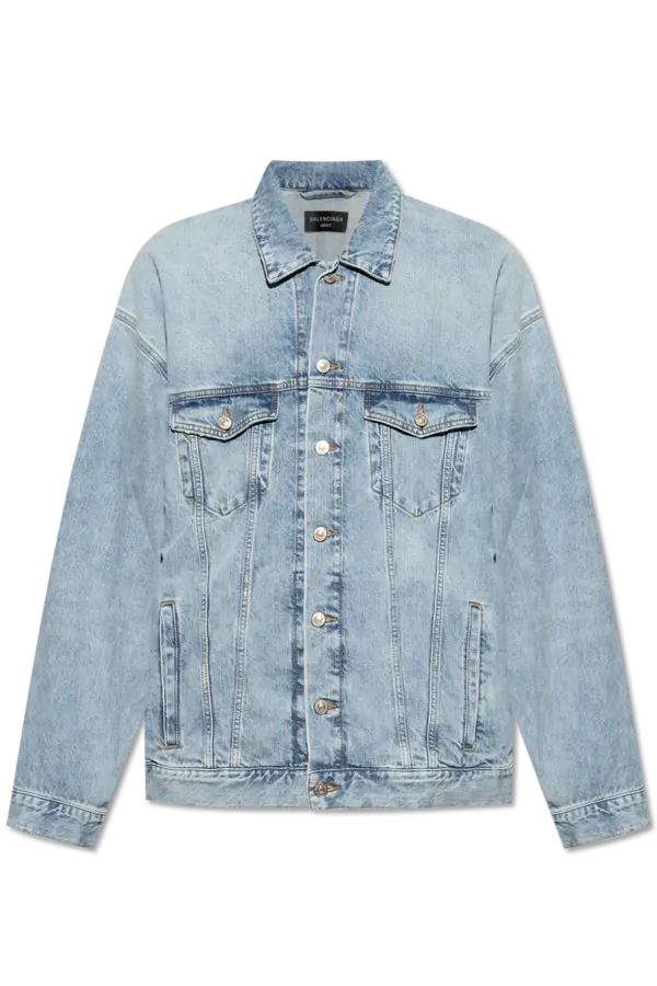 Balenciaga Denim Jacket With Vintage Effect