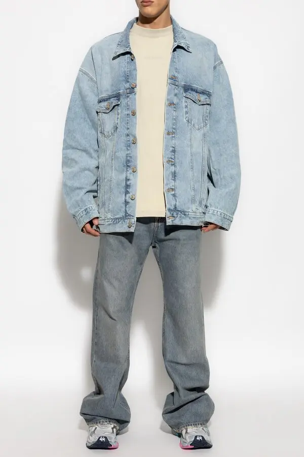 Balenciaga Denim Jacket With Vintage Effect
