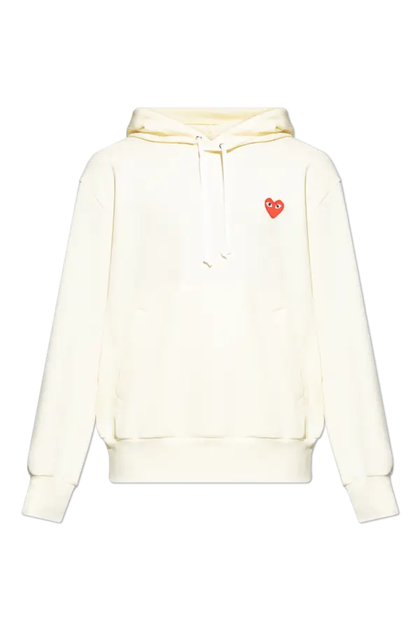 Play Comme Des Garcon Hooded Sweatshirt - Yellow