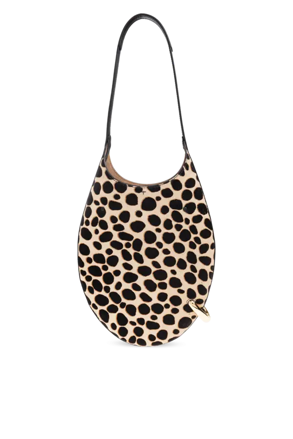Tory Burch Pierced Shoulder Bag - Beige