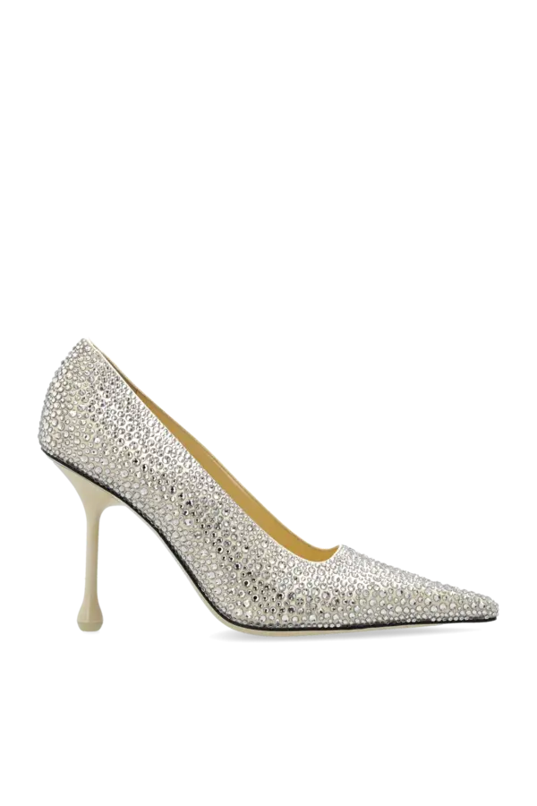 JIMMY CHOO Ixia Crystal Embellished Heeled Shoes