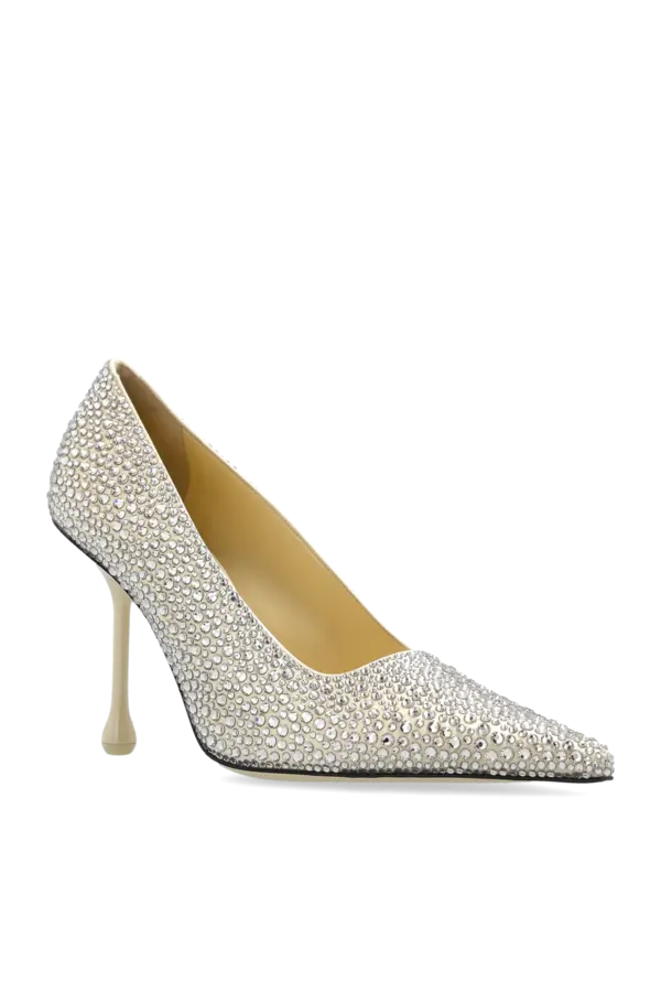 JIMMY CHOO Ixia Crystal Embellished Heeled Shoes