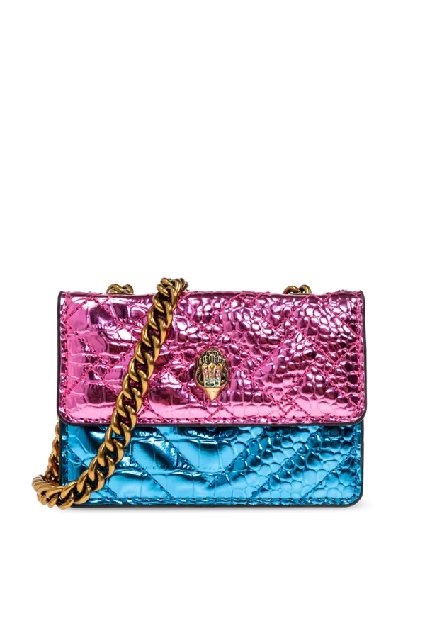 Kurt Geiger Mini Embossed Shoulder Bag With Bird Head Emblem - Multicolour