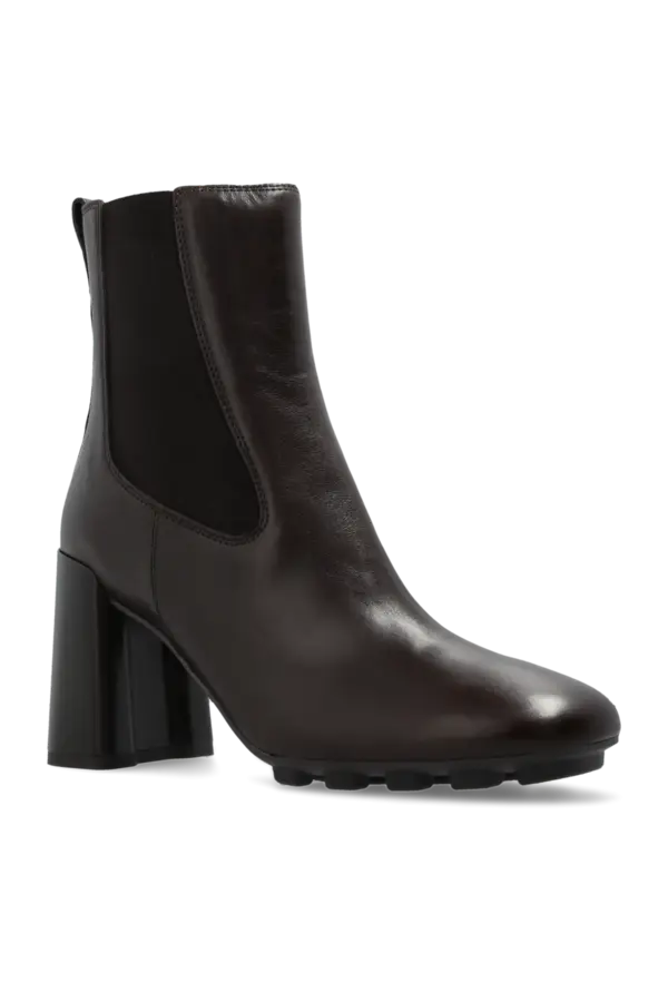 Hogan Leather Heeled Ankle Boots