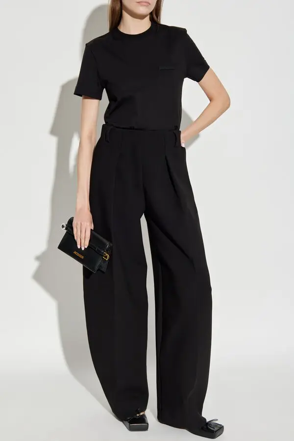 Jacquemus T-shirt With Logo Patch