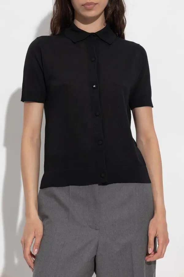 Max Mara Romania" Wool Shirt - Black