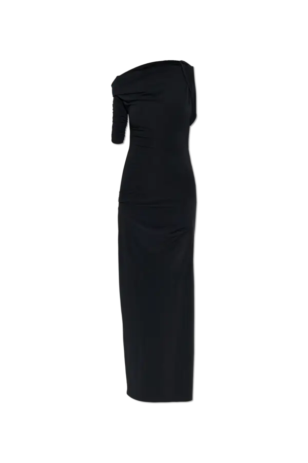 Jacquemus Draped Maxi Dress - Black