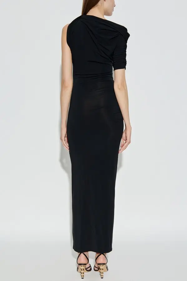 Jacquemus Draped Maxi Dress - Black
