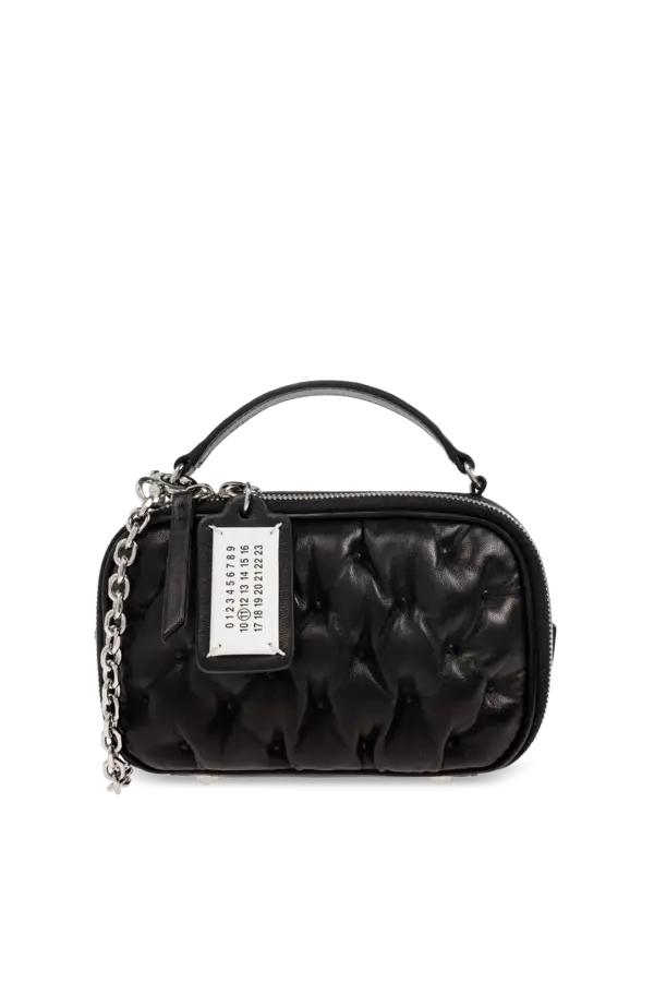 MAISON MARGIELA Quilted Leather Shoulder Bag - Black