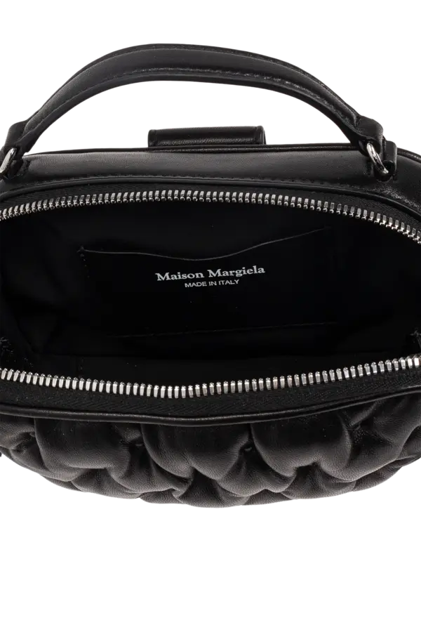 MAISON MARGIELA Quilted Leather Shoulder Bag - Black