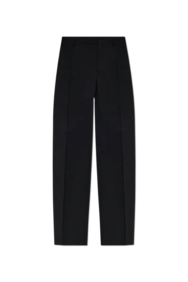 Dolce & Gabbana Wool Trousers With Creases