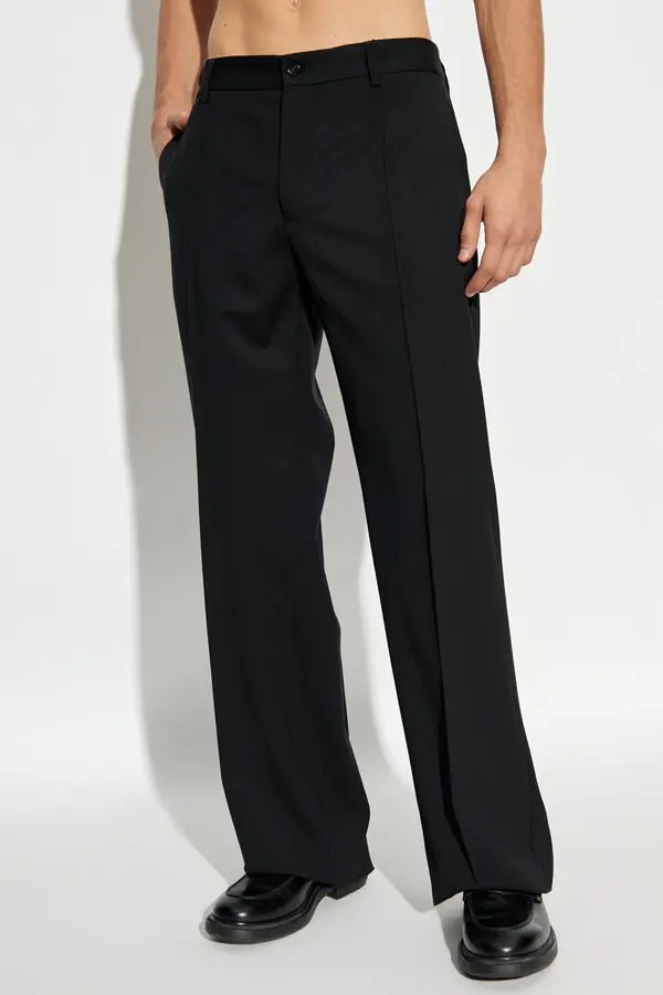 Dolce & Gabbana Wool Trousers With Creases