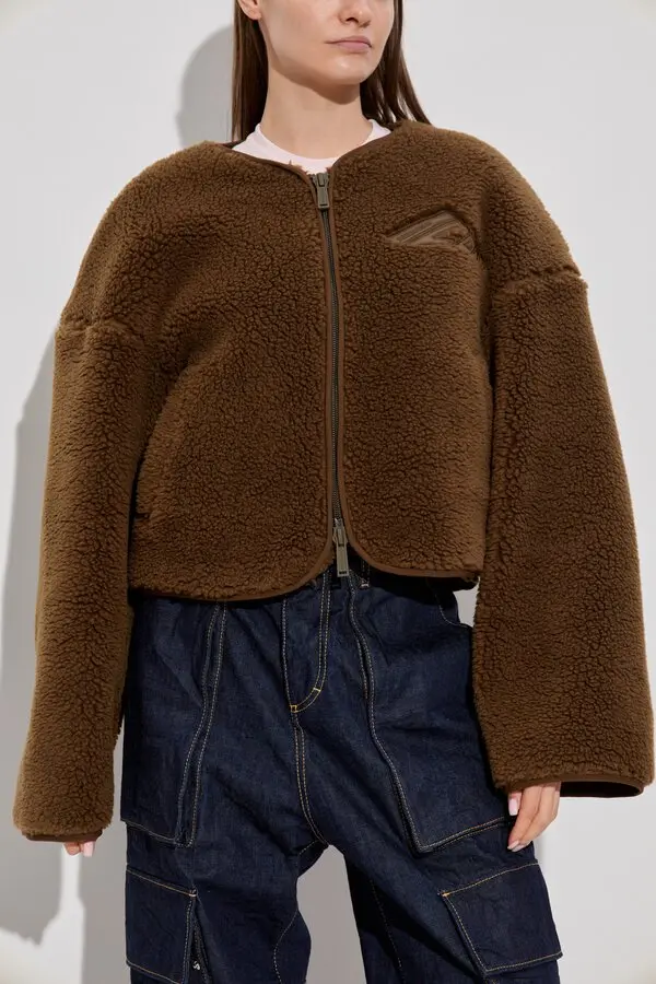 Dsquared2 Logo Fleece Jacket - Brown