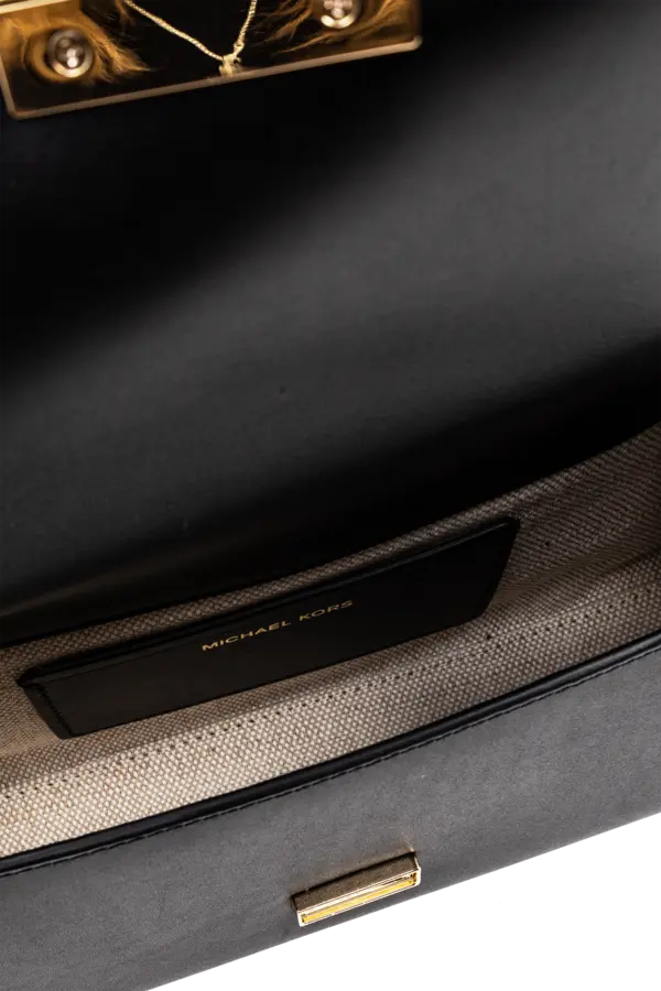 Michael Kors Shoulder Bag In Genuine Leather - Black