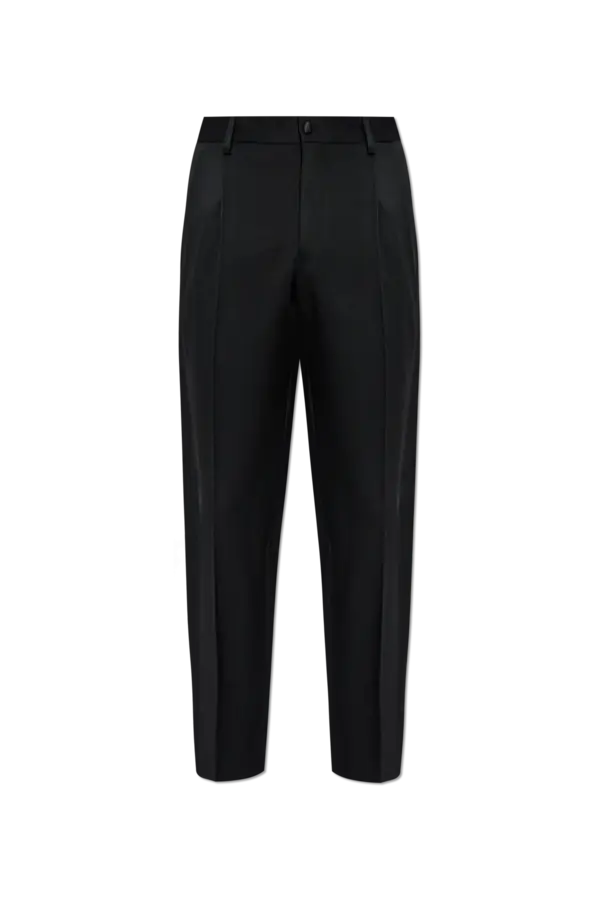 Dolce & Gabbana Wool Tuxedo Trousers - Black