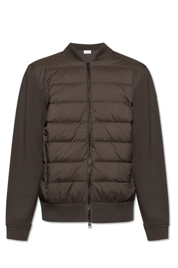 Moncler Cardigan With Quilted Front