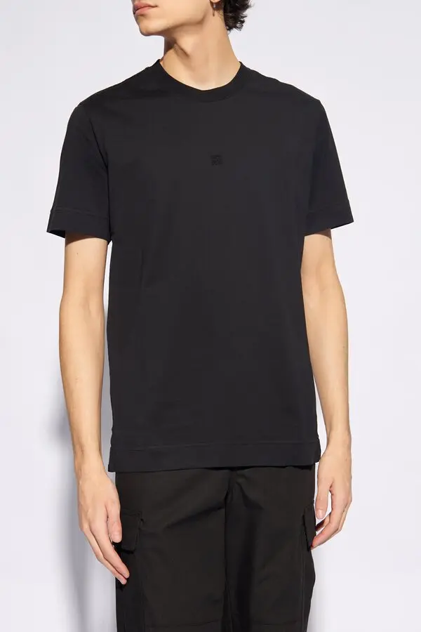 Givenchy T-shirt With Monogram - Black