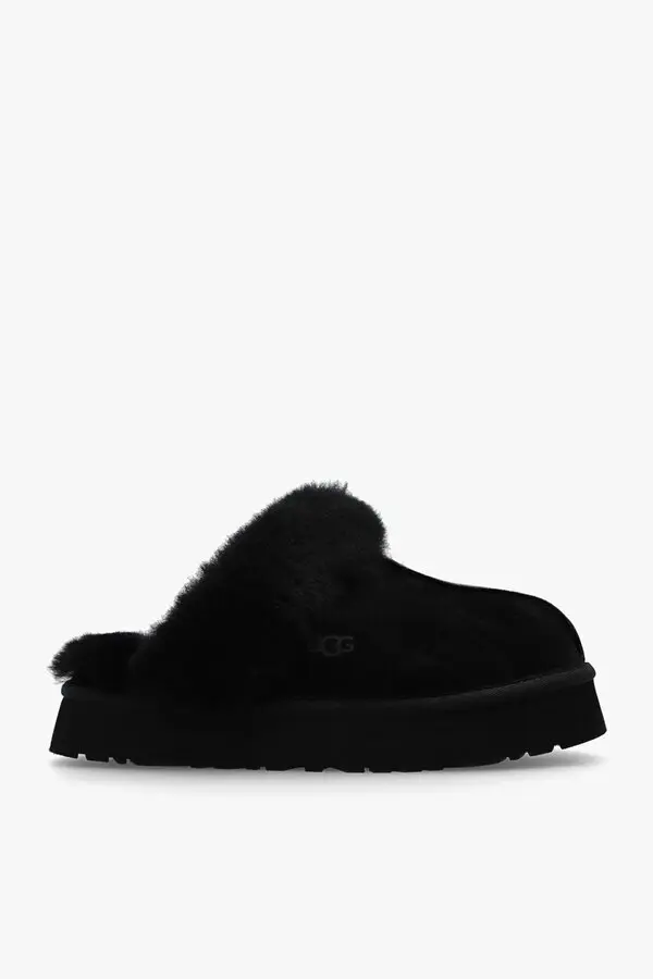 UGG Disquette Suede Slides - Black