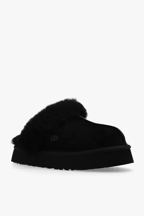 UGG Disquette Suede Slides - Black