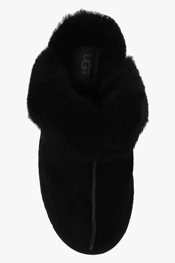 UGG Disquette Suede Slides - Black