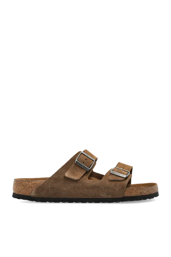 BIRKENSTOCK Arizona Bs Suede Slides - Brown