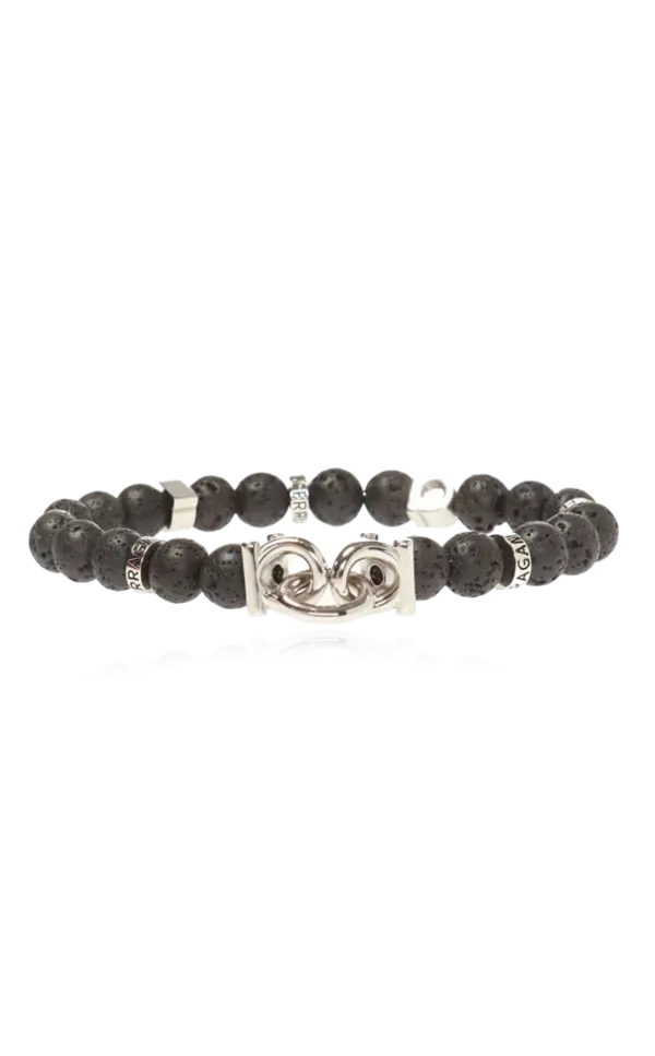 FERRAGAMO Stone Bracelet - Black