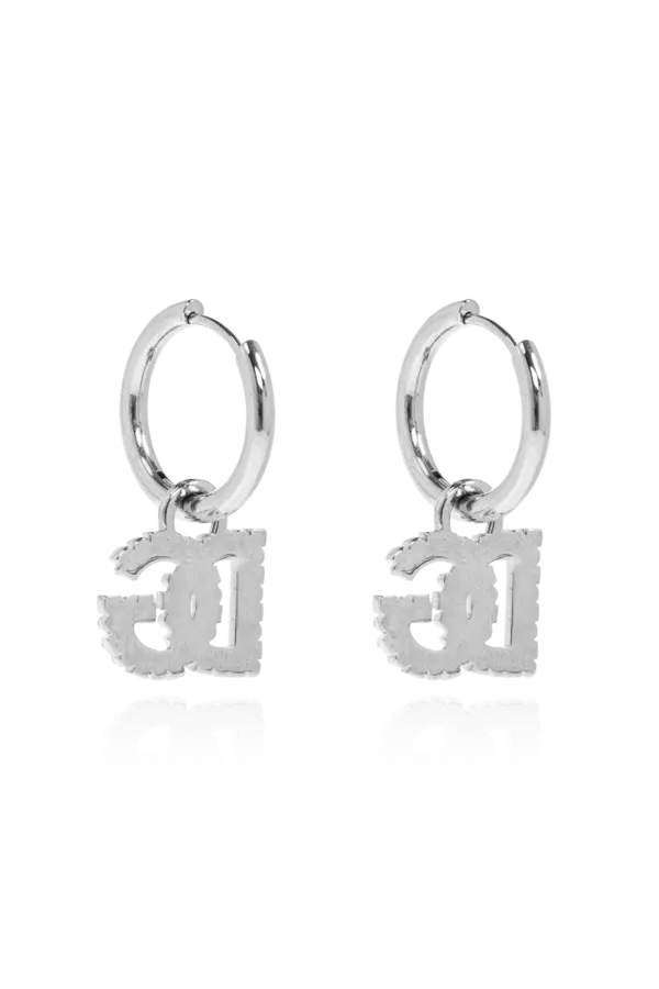 Dolce & Gabbana Earrings With Logo-shaped Pendants