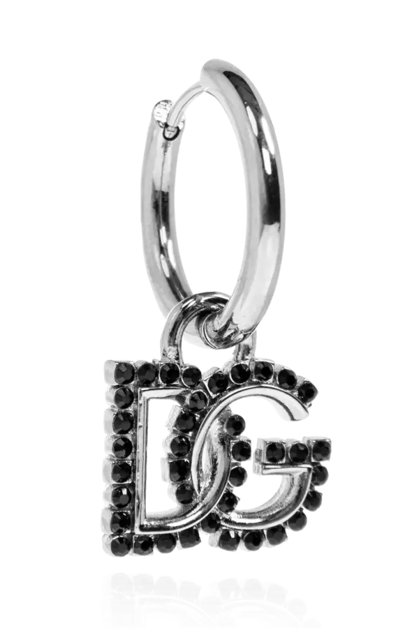 Dolce & Gabbana Earrings With Logo-shaped Pendants
