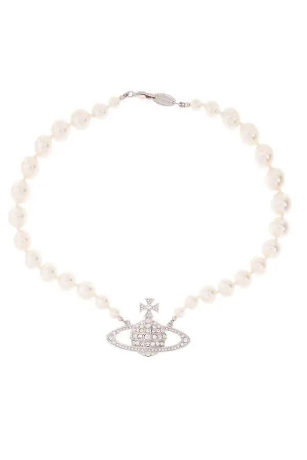 VIVIENNE WESTWOOD Pearl Necklace - Silver