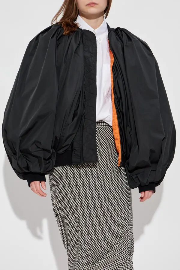 Balenciaga Draped Bomber Jacket