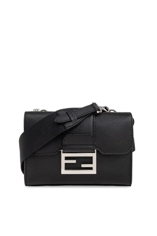 Fendi Double Baguette Shoulder Bag - Black