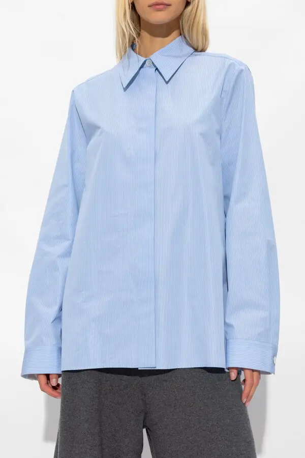JIL SANDER Striped Cotton Shirt