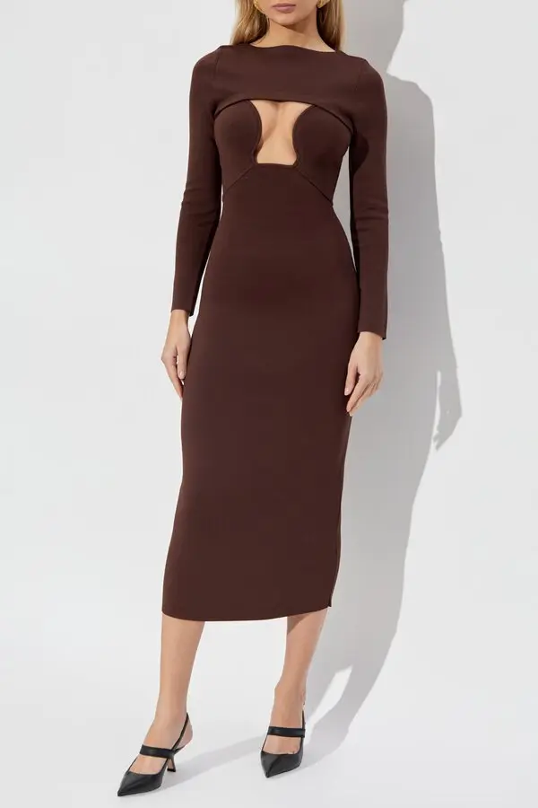 Cult Gaia Jenny Dress With Top - Brown