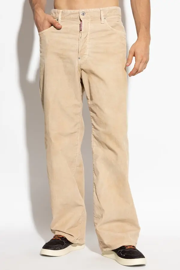 Dsquared2 Loose Corduroy Velvet Trousers