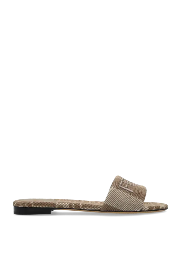 Fendi Sunshine Slides - Beige