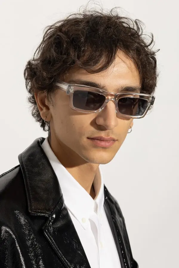 Valentino Garavani Rectangular Sunglasses With Logo - White