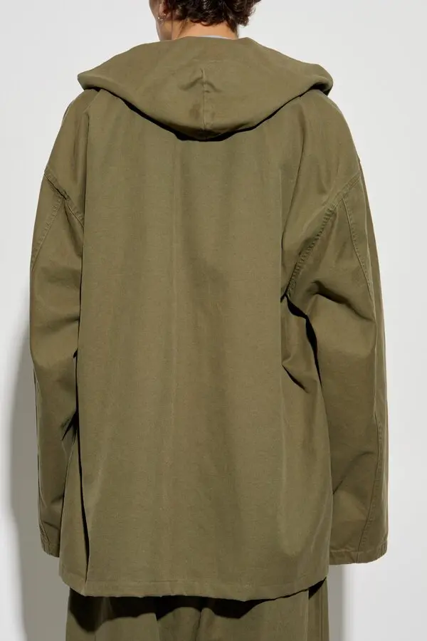 Balenciaga Hooded Cotton Jacket