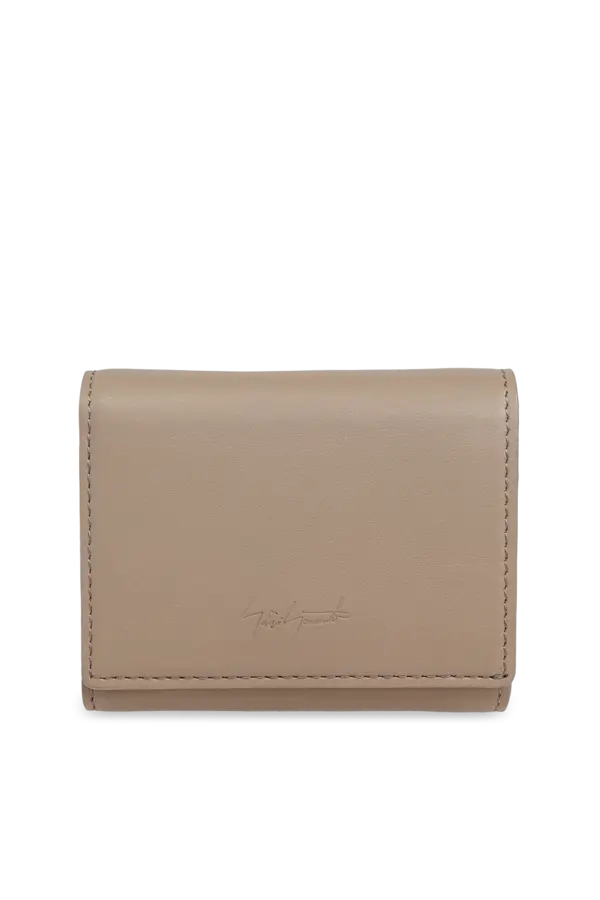 Yohji Yamamoto Leather Wallet From The Discord Collection - Beige