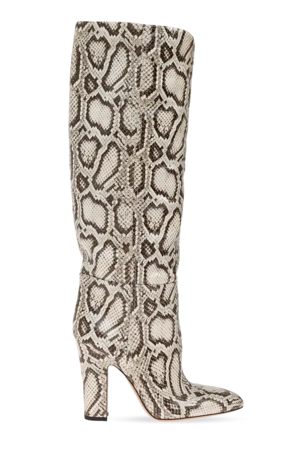 Paris Texas Lavinia Snakeskin Heeled Boots