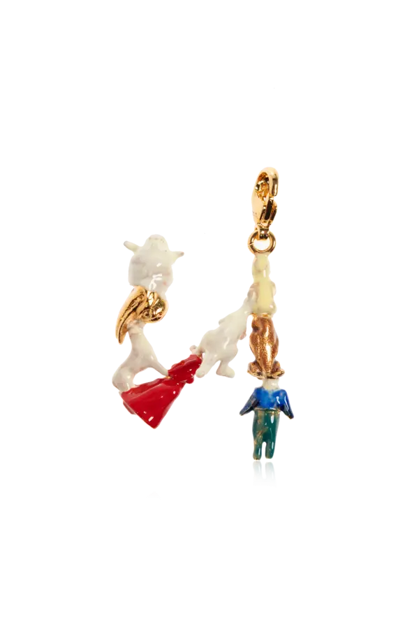 Marni Enamel “n” Letter Pendant - Multicolour