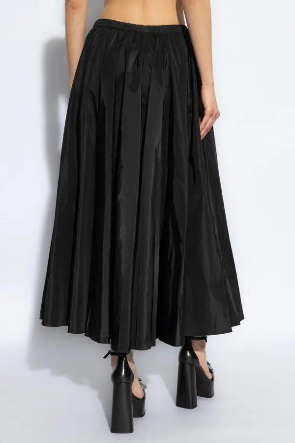 Cult Gaia Rosalee Flared Midi Skirt - Black