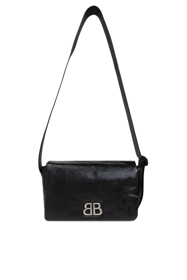 Balenciaga Monaco Small Shoulder Bag - Black