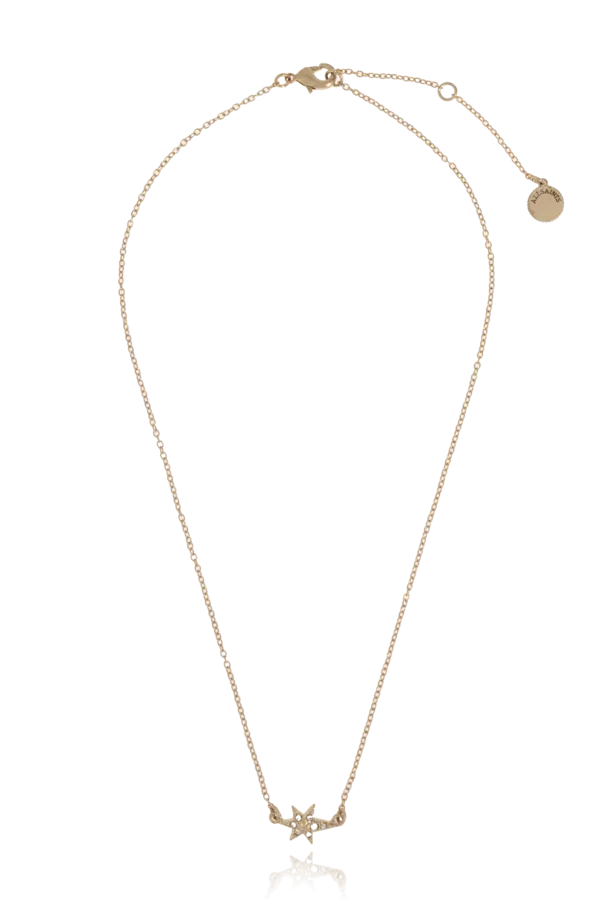 ALLSAINTS Stylized Star/flower Brass Necklace