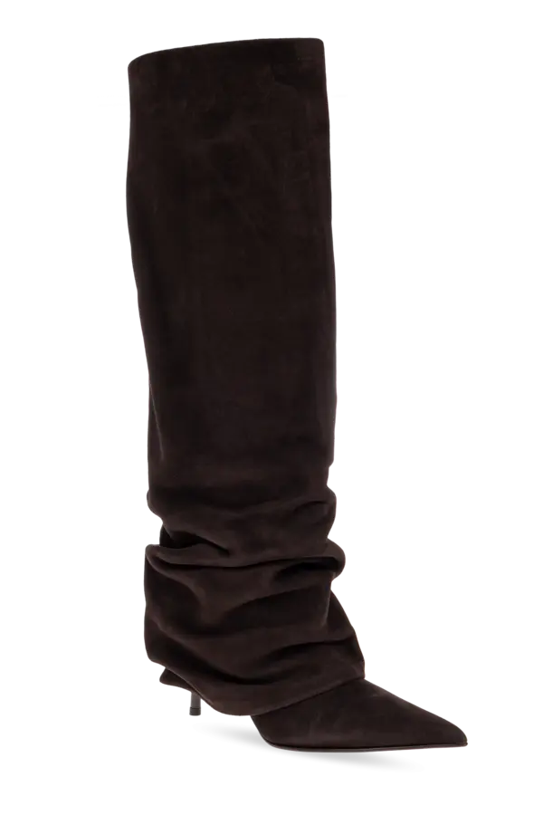 LE SILLA Andy Suede Knee-high Kitten Heel Boots