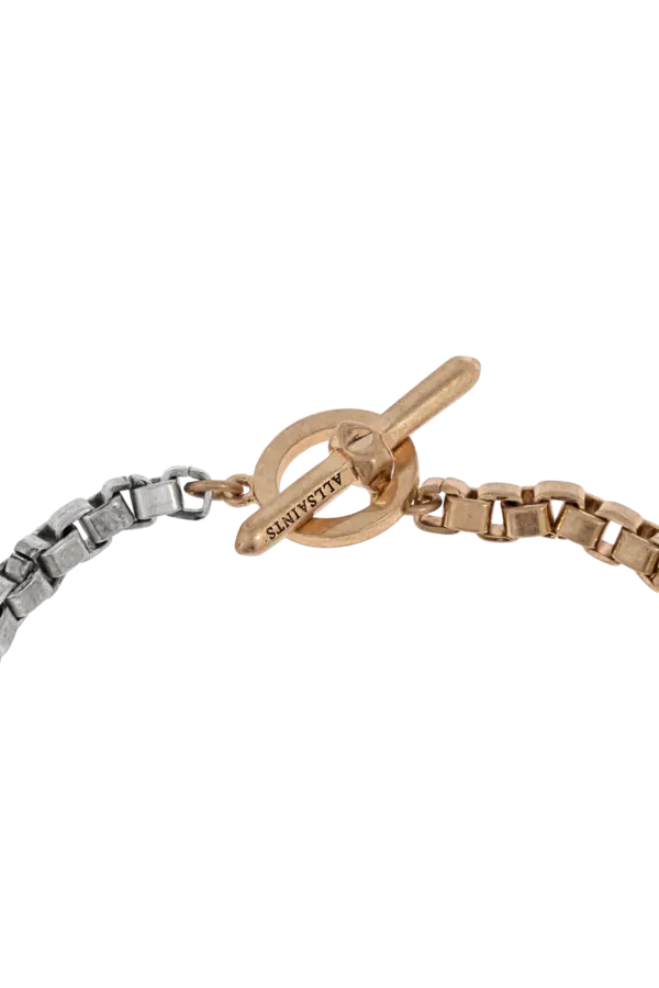 ALLSAINTS Two-tone Brass Link Bracelet - Gold