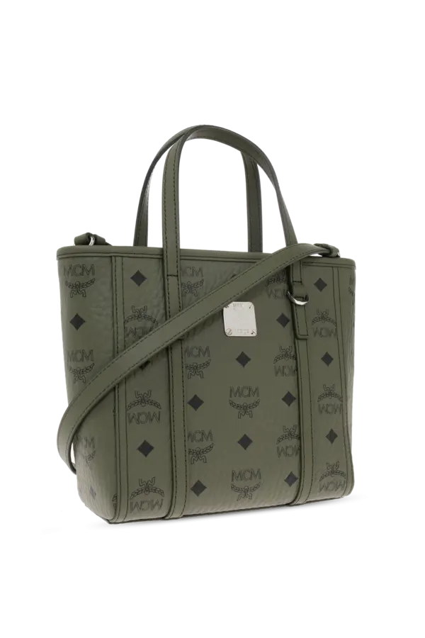 Mcm Handbag With Visetos Print - Green