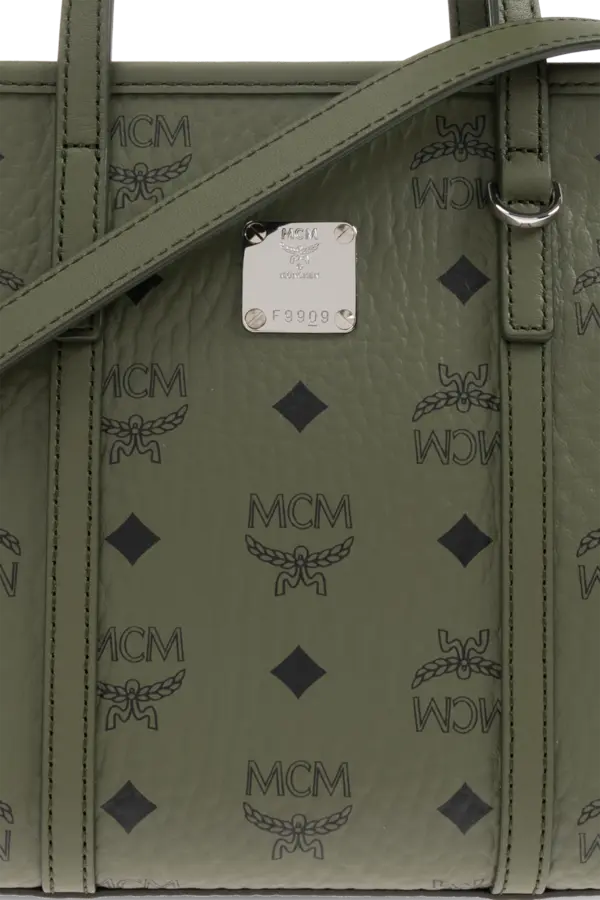 Mcm Handbag With Visetos Print - Green