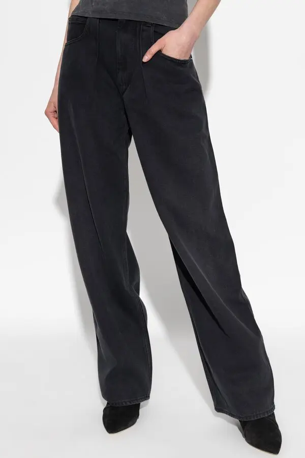 Isabel Marant Étoile Rodayna Wide-leg Jeans - Black